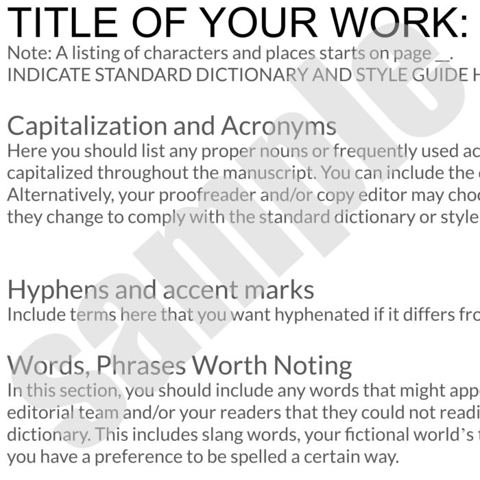 What is a style sheet and why do I need one? | Writing Refinery